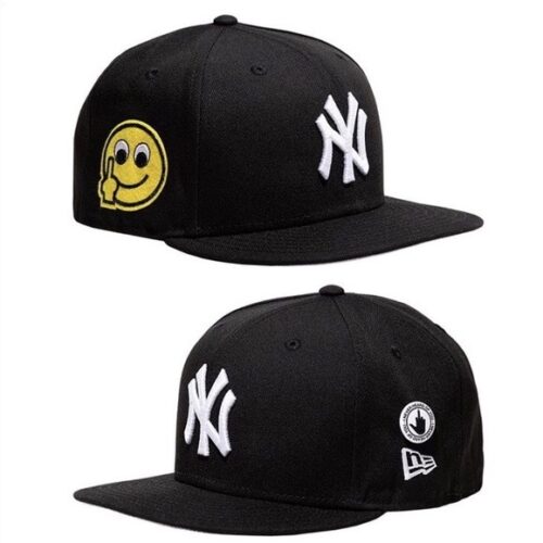 I Never Heard Of You FU Smiley Yankee Fitted - AuthentKicks